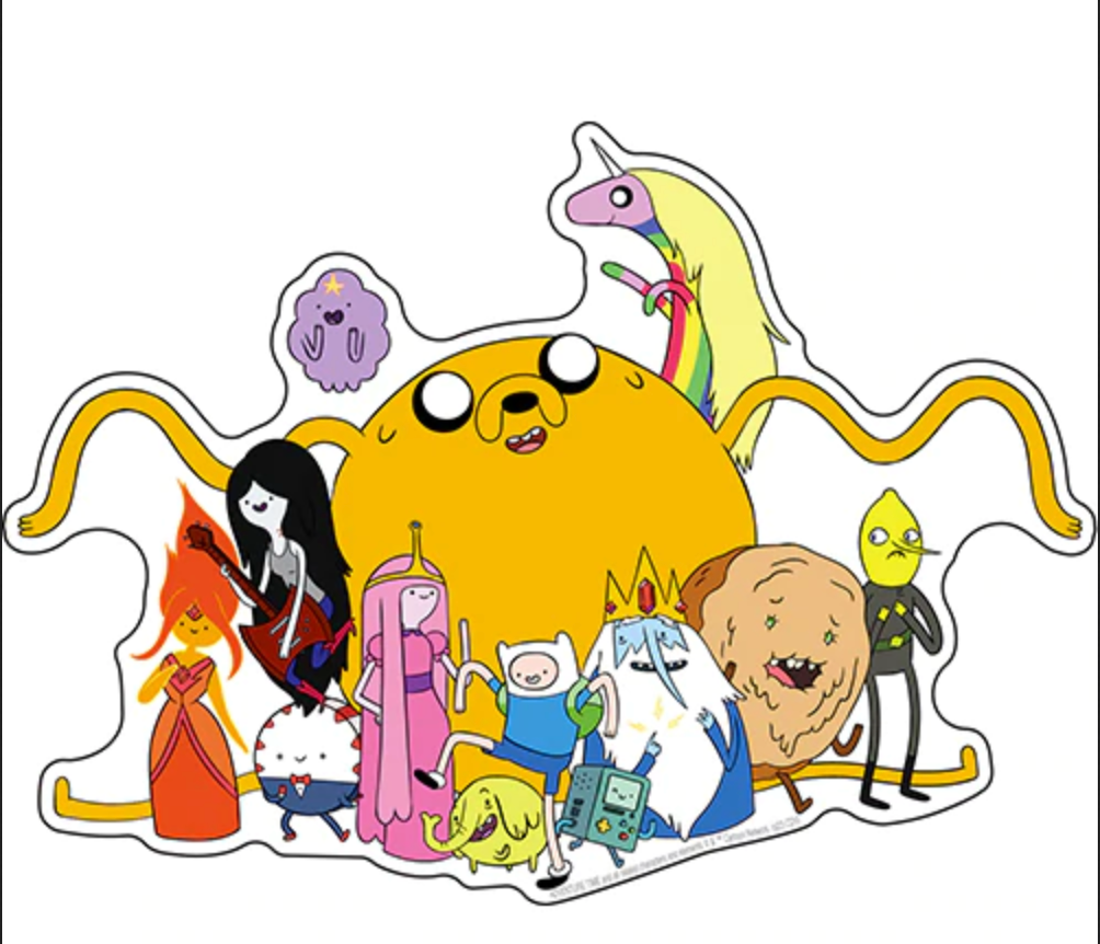 Cartoon Network Adventure Time Bumper Sticker Decal – PopCultureSpot ...