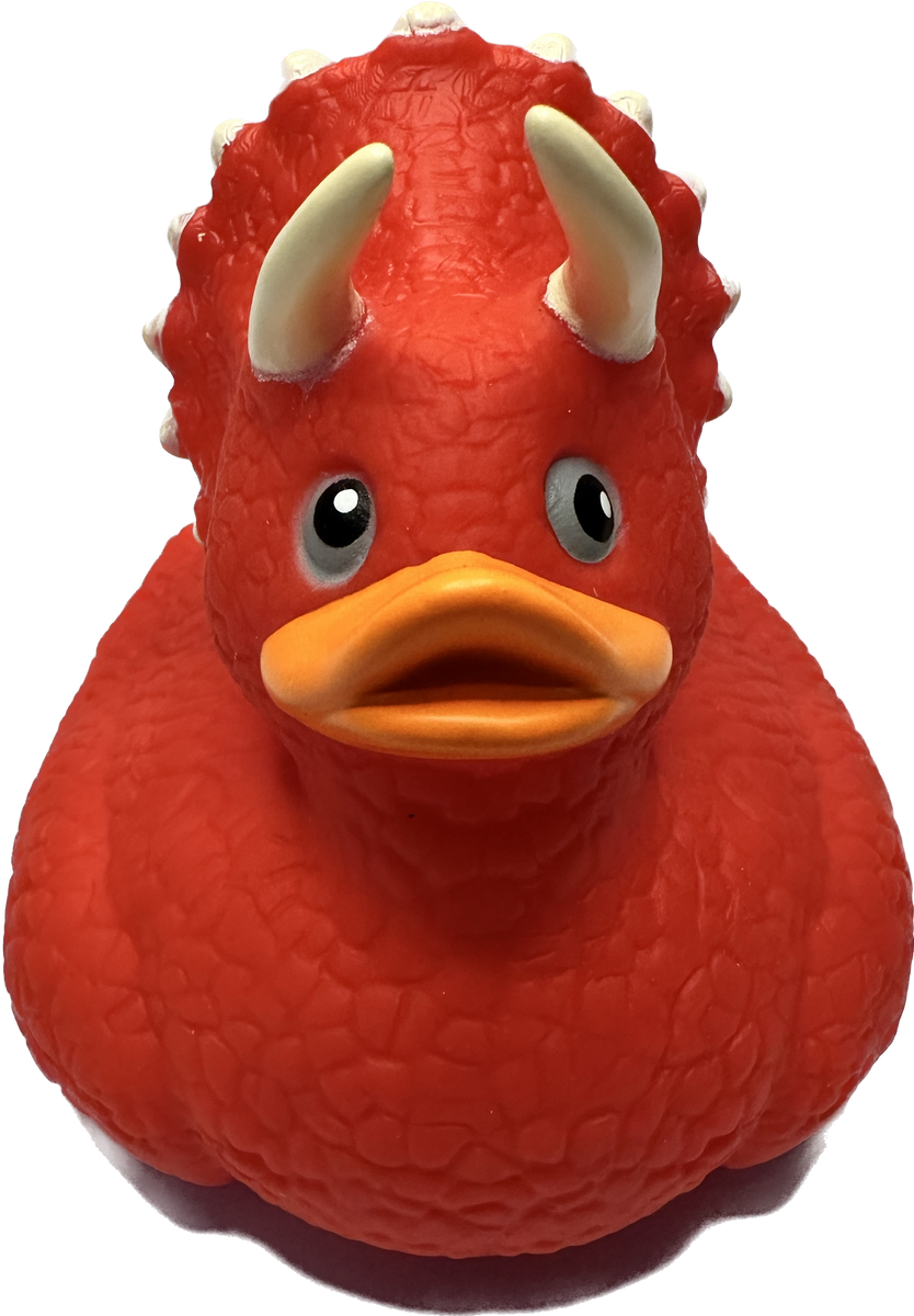 Triceratops Dinosaur Rubber Duck Bathtub Duckie – PopCultureSpot.com ...